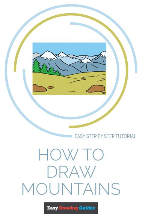 How To Draw Mountains Really Easy Drawing Tutorial Drawing Tutorial Easy Mountain Drawing