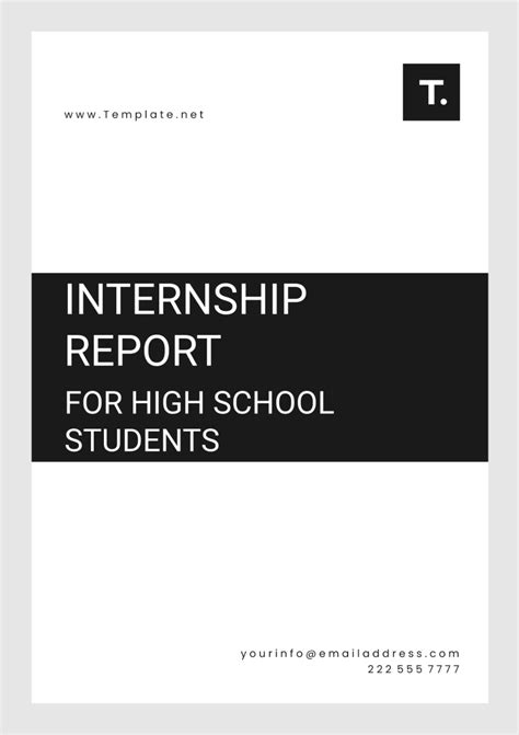 Free Internship Report Templates To Edit Online And Print