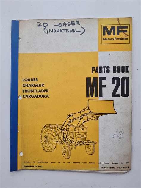 Massey Ferguson Mf20 Loader Parts Catalogue Sps Parts