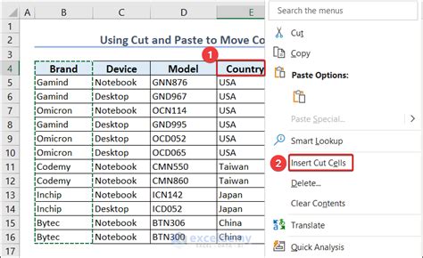 How To Move Columns In Excel Exceldemy