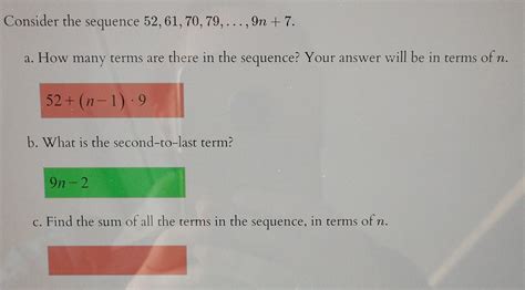 Solved Consider The Sequence 526170799n7 A How Many
