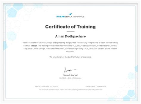 Aman Dudhpachare On Linkedin Vlsidesign Internshala Continuouslearning