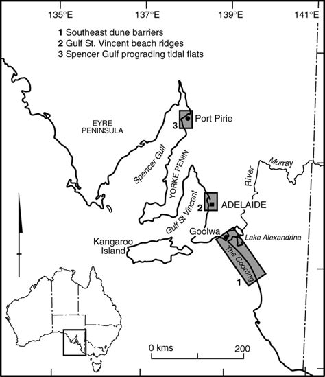Holocene Coastal Evolution Barriers Beach Ridges And Tidal Flats Of South Australia