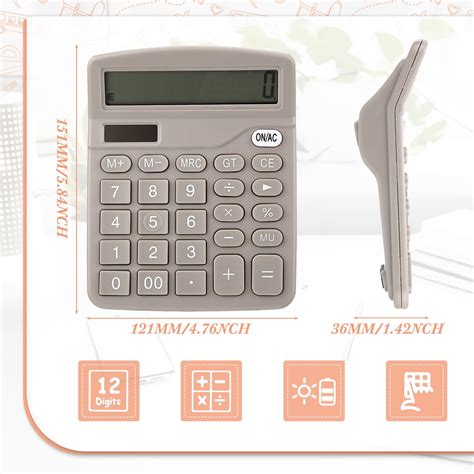 Snapklik Com Pcs Digits Desktop Calculators Basic Standard Dual Power Battery Solar Large