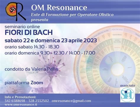 Fiori Di Bach Firenze Operatore Olistico Om Resonance