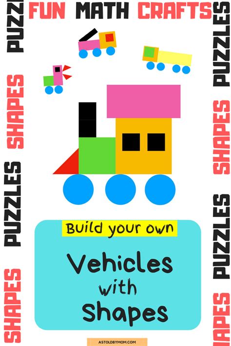 Vehicles From Shapes Make Your Own Shape Craft Puzzle Activity For
