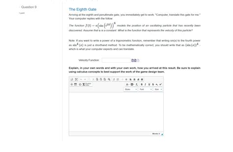 Solved The Eighth Gate Arriving At The Eighth And Chegg Com