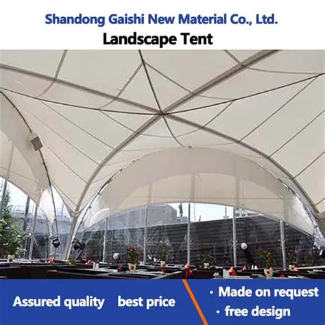Big Stretch Architectural Membrane Structure Tension Pvdf Roof Fabric Large Landscape Shed