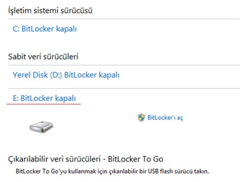 Windows 8 1 Bitlocker Ile Sürücü Şifreleme