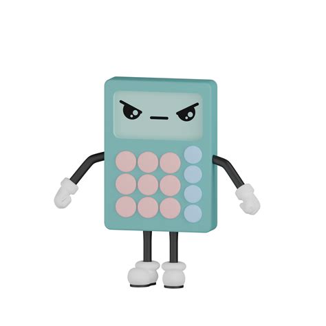 3d Isolated Blue Calculator 11662923 Png