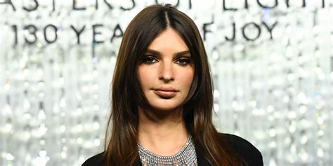 Emily Ratajkowski Wears Nothing But Tiny Lace Thong And Matching Bra