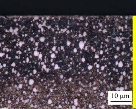 Light Micrograph Showing The Microstructure Of The Nitrided Region