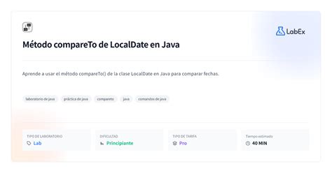 Dominando El Método Compareto De Localdate En Java Labex