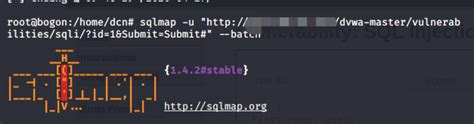 运用kali下的sqlmap工具对dvwa进行sql注入测试（low）如何使用kali自带的sqlmap扫描dvwa Csdn博客