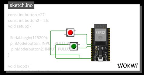 Esp32button Wokwi Esp32 Stm32 Arduino Simulator