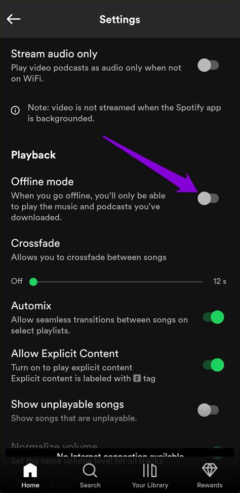 Top 6 Ways To Fix Spotify No Internet Connection Available Error On