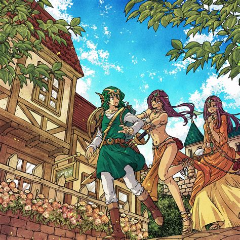 Manya Minea And Hero Dragon Quest And More Drawn By Toriga Danbooru