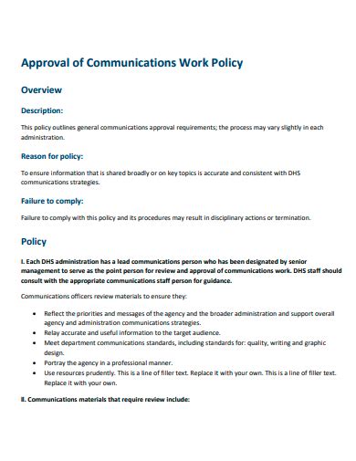 Free 50 Policy Approval Samples In Pdf Ms Word
