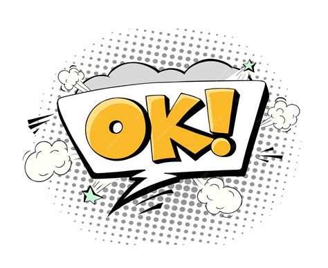 Premium Vector Pop Art Illustration With Word Ok