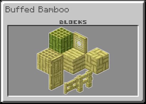 Buffed Bamboo Minecraft Texture Pack