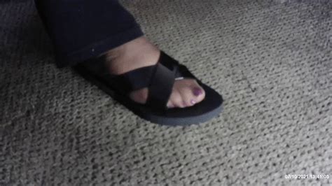 Ms Neecy Reinforced Toe Nylon Pedi And Black Slides After Work Foot