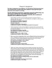Chapter Assignment Docx Chapter Assignment For This Assignment You Will Have Questions