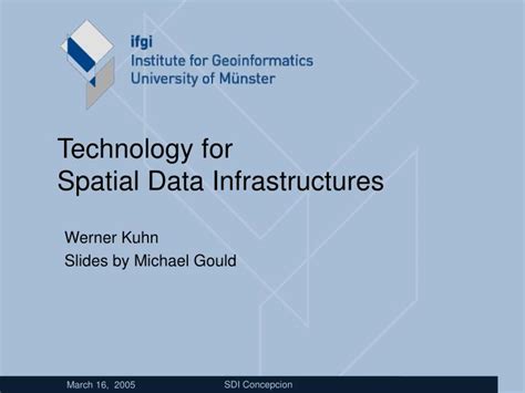 Ppt Technology For Spatial Data Infrastructures Powerpoint
