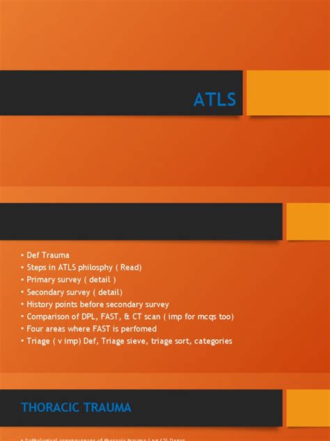 Atls And Thoracic Trauma Pdf