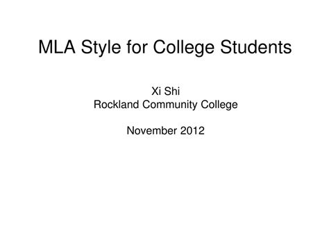 PPT MLA Style For College Babes PowerPoint Presentation Free Download ID PPT MLA Style For College Babes PowerPoint Presentation Free Download ID