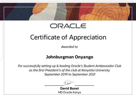 Johnburgman Onyango On Linkedin This A Recognition For Leadership And Commitment Received From