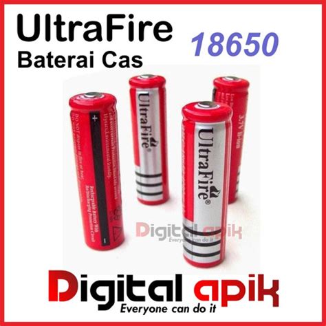 Jual Baterai Cas Ultrafire MaH V Lithium Li Ion Senter Laser Ultrofite