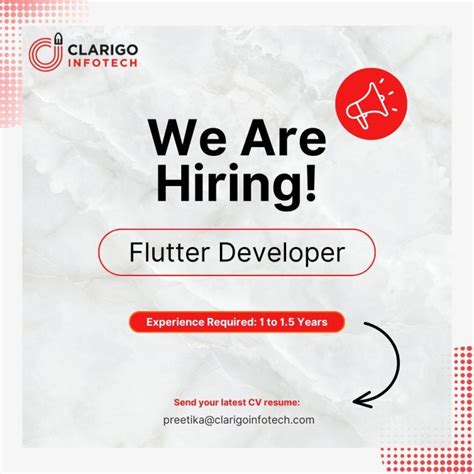Connections Flutterdeveloper Experiencedrequired Location References Flutter Jobalert