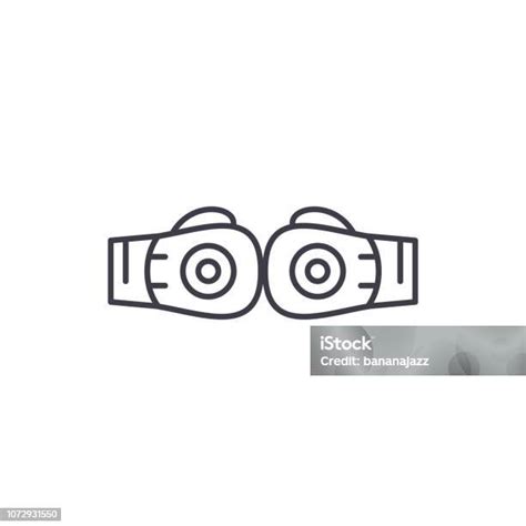 권투 장갑 선 아이콘 개념입니다 권투 장갑 벡터 선형 삽화 상징 기호 Championship에 대한 스톡 벡터 아트 및 기타 이미지 Championship 개체 그룹