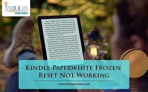 kindle paperwhite frozen reset not working quick fixes