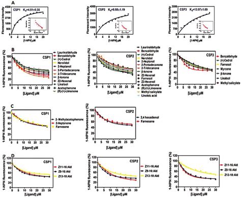 Fluorescence Binding Assay Of Csp Genes For Different Ligands With