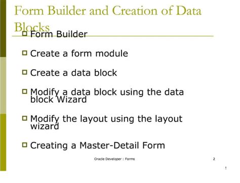 Oracle Forms Tutorial Ppt