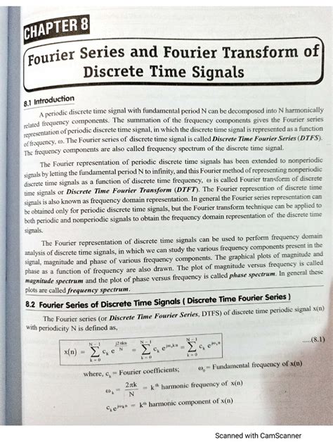 Fourier Series Of Discrete Time Signals 07042020 Pdf