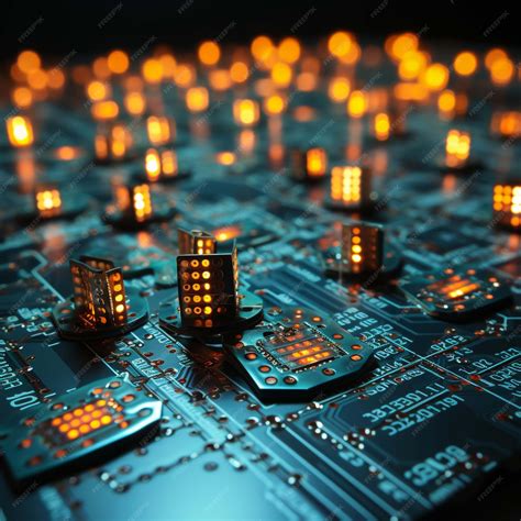 Premium Ai Image Computer Motherboard Circuit Interface