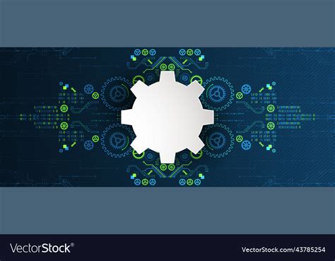 Abstract Technology Concept Computer Code Vector Image