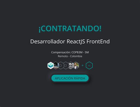 Desarrollador Reactjs Frontend En Gearplug Torre