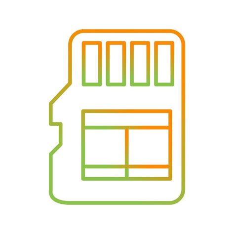 Memory Card Vector Icon Vector Art At Vecteezy