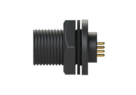 방수 Ip66 ~ 68 A 사이즈미니 2핀 수형 패널 실장 커넥터 Cad P102cpr Holin