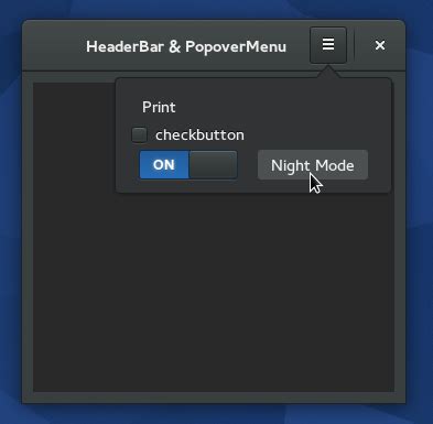 Gtk Properly Structure And Highlight A Gtkpopovermenu Using Pygobject Stack Overflow