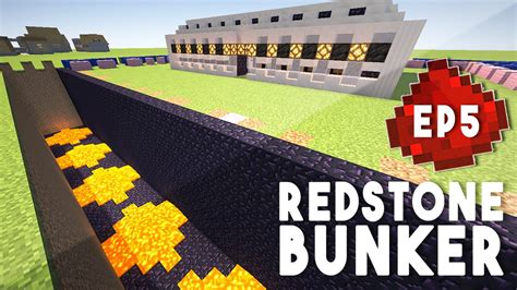 Let S Build REDSTONE BUNKER EP5 Redstone Lava Pit Secret Staircase A Redstone Tutorial