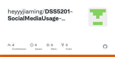 Github Heyyyjiaming Dss Socialmediausage Dashboard