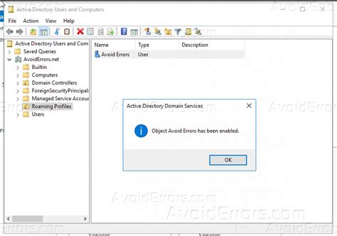 Disable A User Account Windows Server AvoidErrors