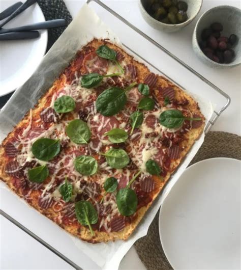 Keto Cauliflower Pizza Take Recipe Official Page