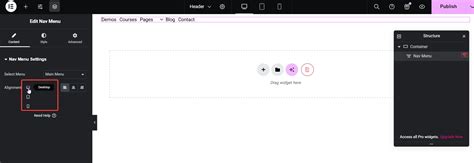 Nav Menu Content Elements Thimpress Docs
