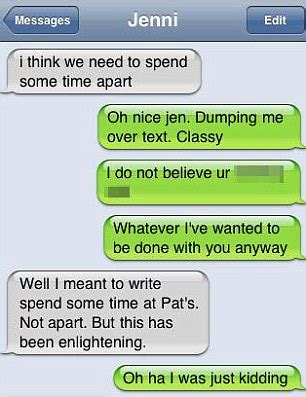 We Need To Spend Some Time Apart I Mean At PAT S The Curse Of Predictive Text Strikes Again