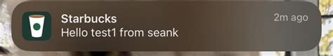 Weird Starbucks Notification R Starbucks